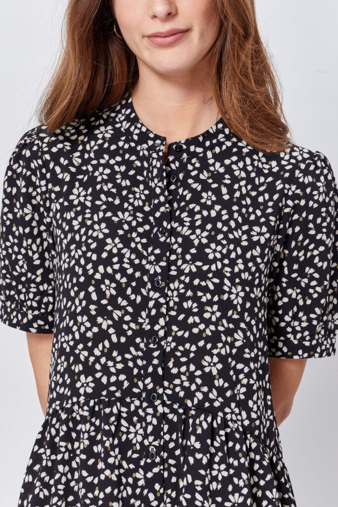 רשת חנויות ZIP | שמלת כפתורים עלים | מותג אופנה מוביל בישראל